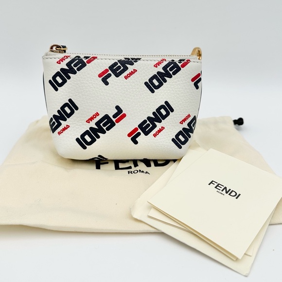 Fendi | Bags | Fendi X Fila Cosmetic Pouch Key Chian | Poshmark